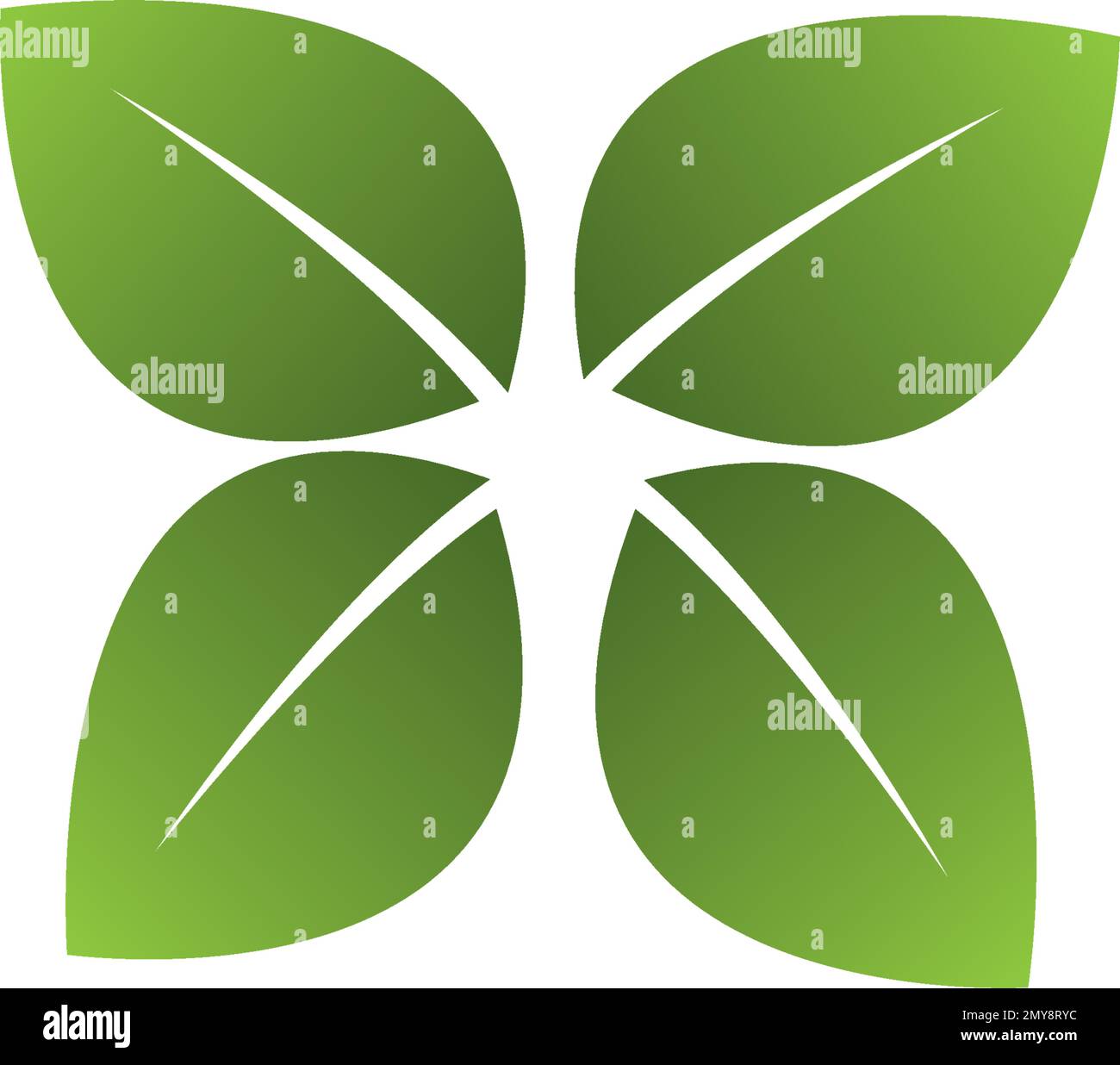 leaf logo vector template design illustration Stock Vector Image & Art ...