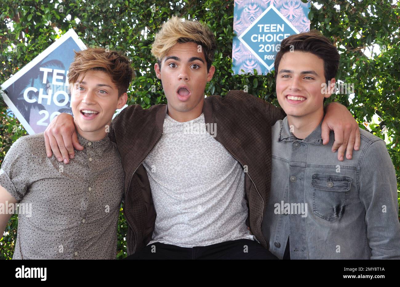 Ricky Garcia, from left, Emery Kelly and Liam Attridge, of Forever In ...