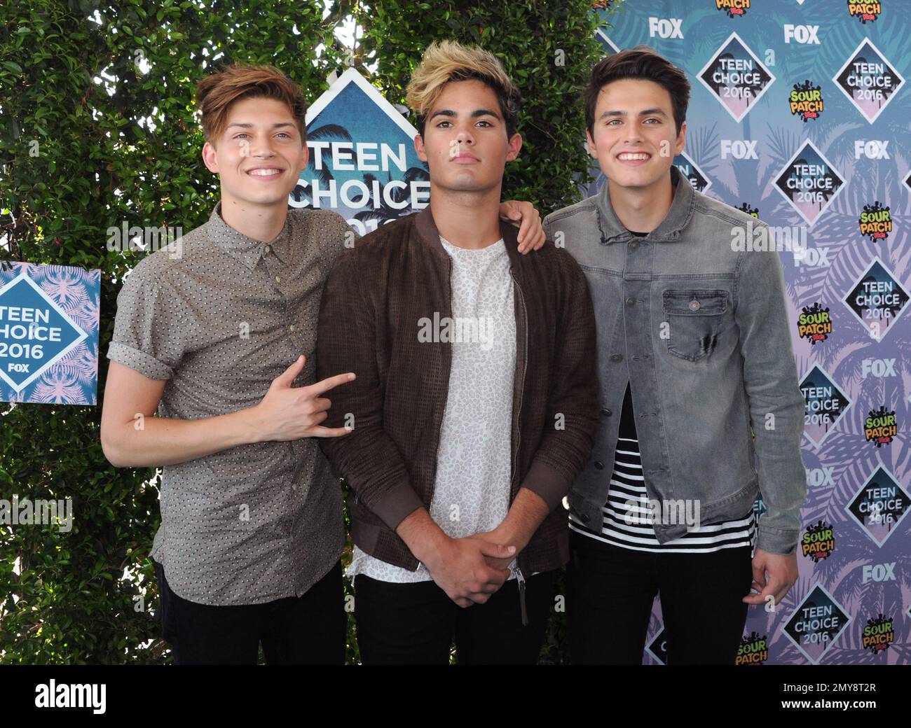 Ricky Garcia, from left, Emery Kelly and Liam Attridge, of Forever In ...