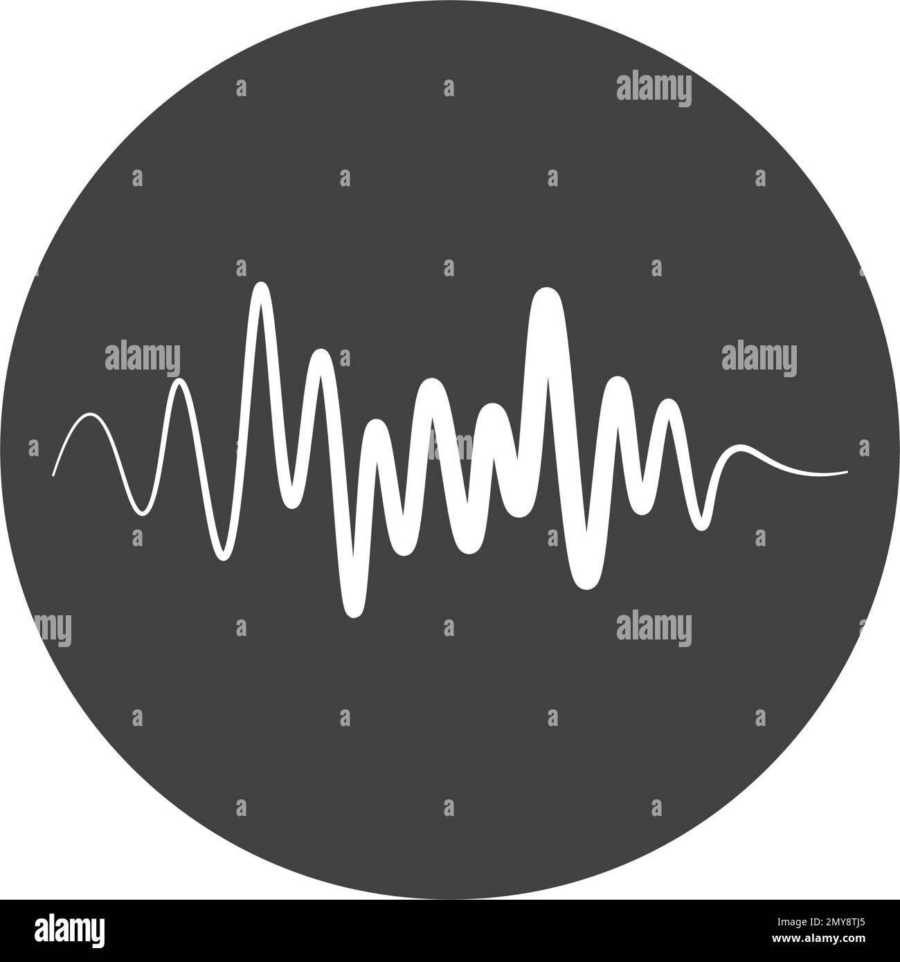 sound wave music logo vector template Stock Vector Image & Art - Alamy