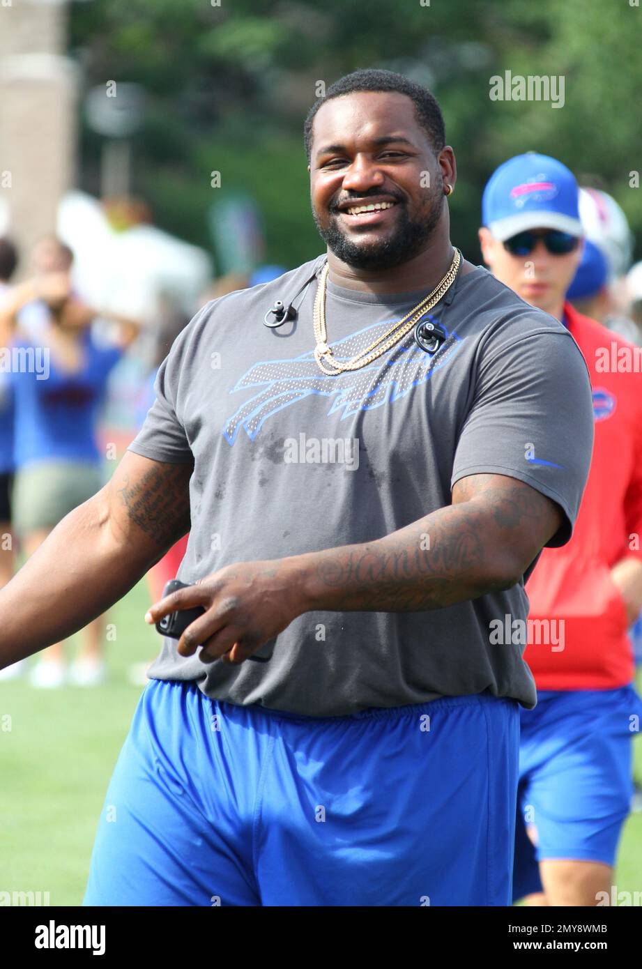 Buffalo Bills defensive tackle Marcell Dareus (99) takes part in ...