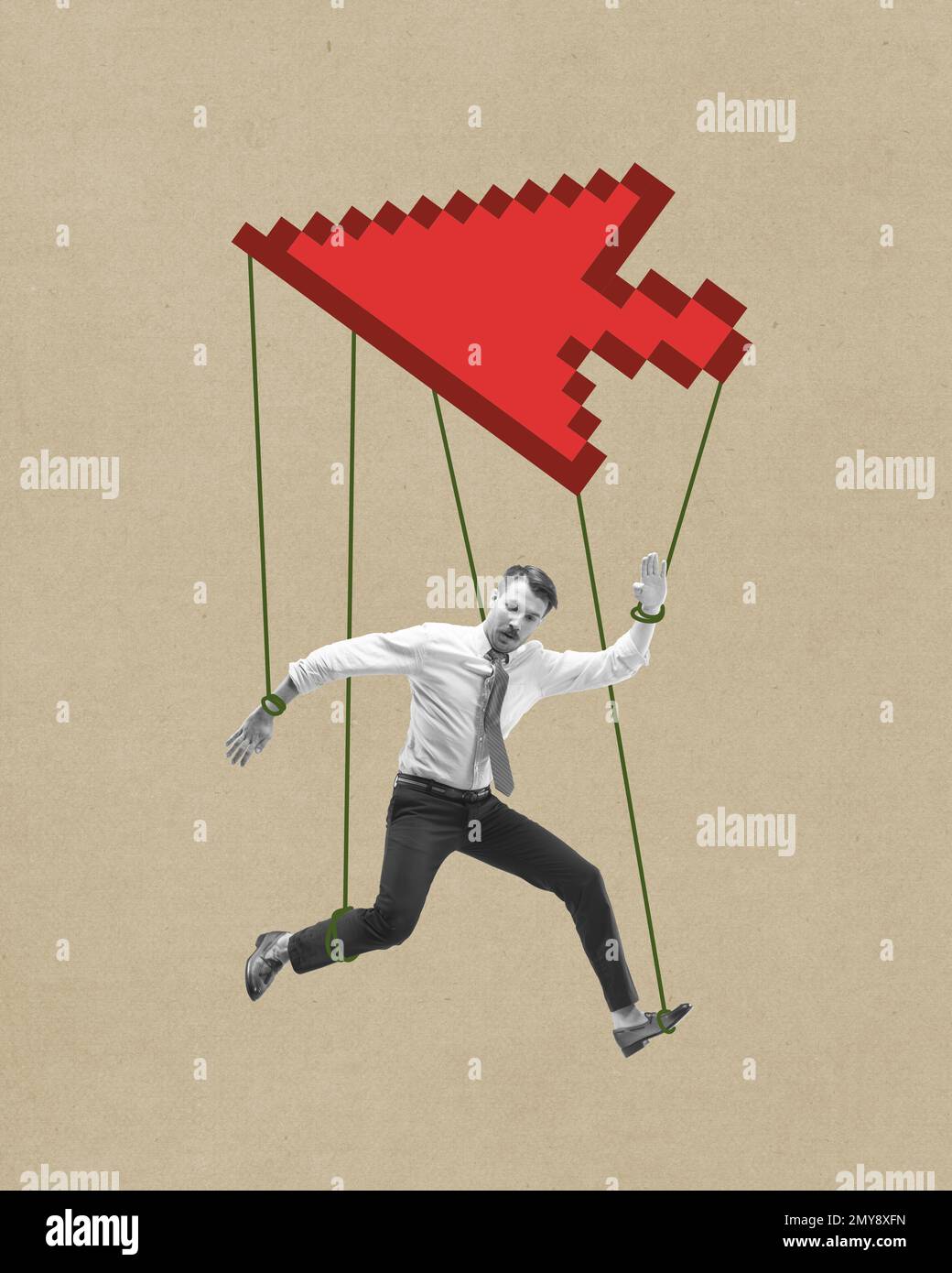 Contemporary art collage. Conceptual design. Professional manipulation ...
