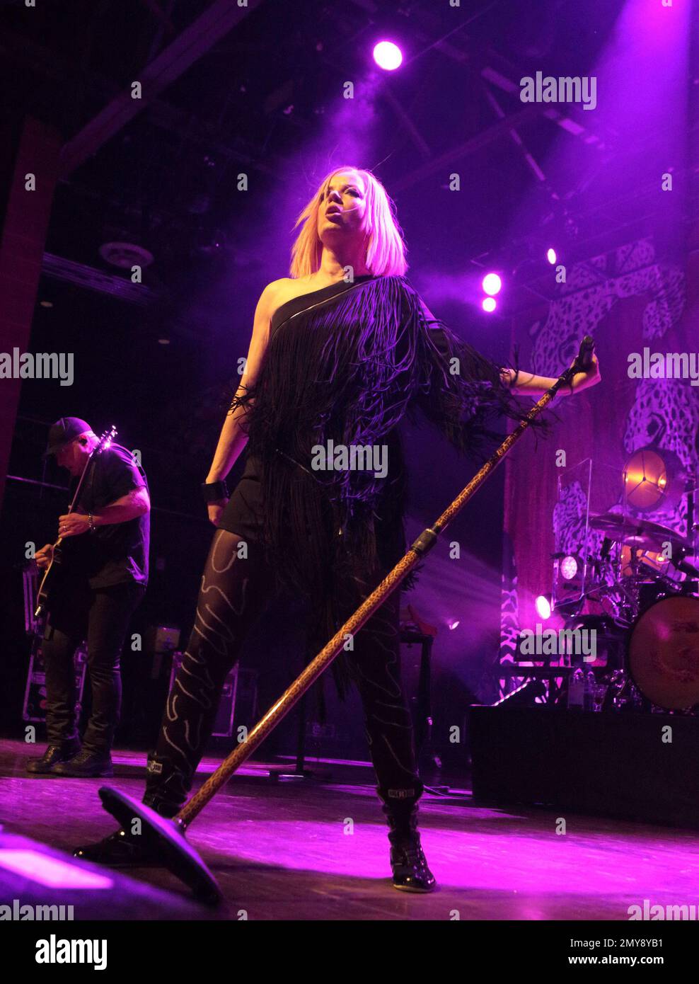Shirley Manson of the band Garbage performs in concert during their ...