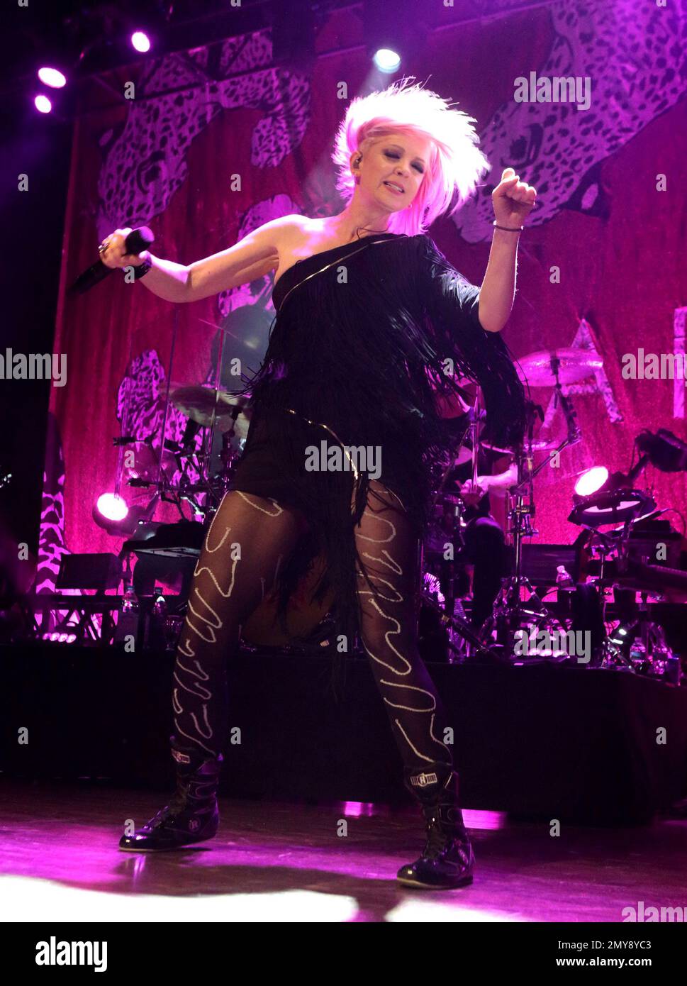 Shirley Manson of the band Garbage performs in concert during their ...