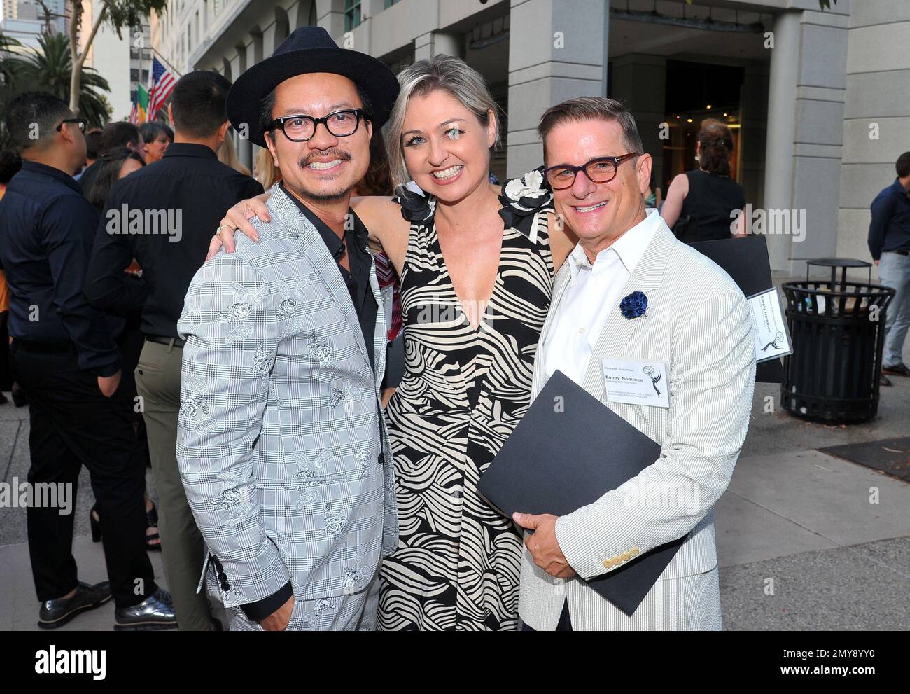 Steven Lee, from left, Daniela Gschwendtner, and Howard Sussman costume ...