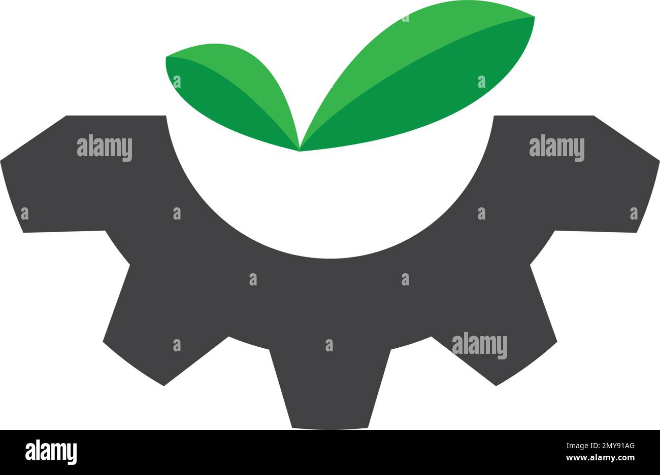 Gear leaf logo vector icon template Stock Vector Image & Art - Alamy