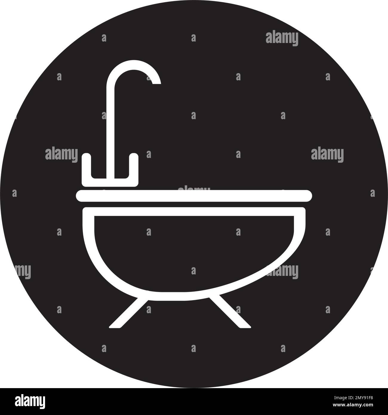 bathtub logo vector design illustration Stock Vector Image & Art - Alamy