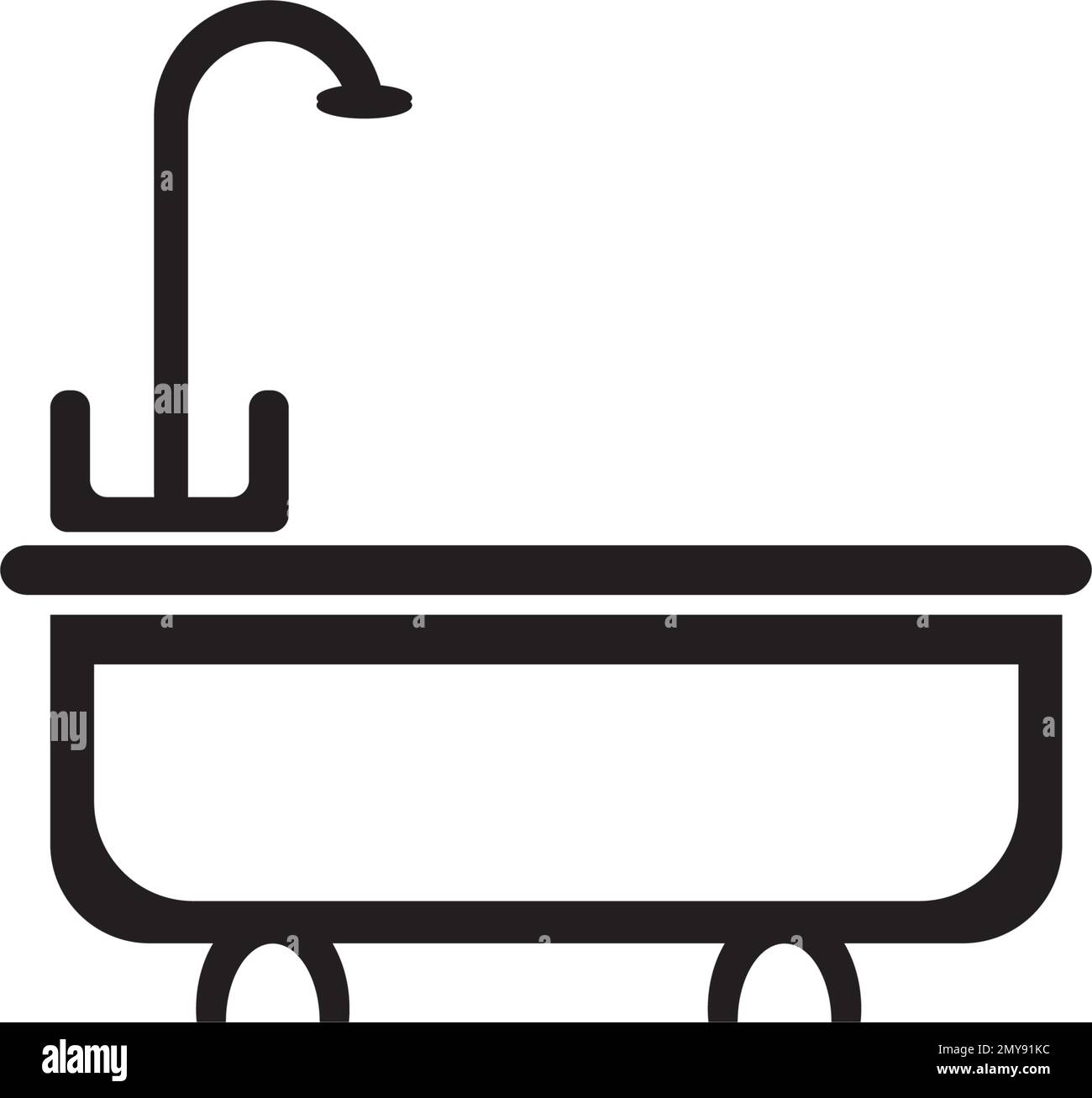 bathtub logo vector design illustration Stock Vector Image & Art - Alamy