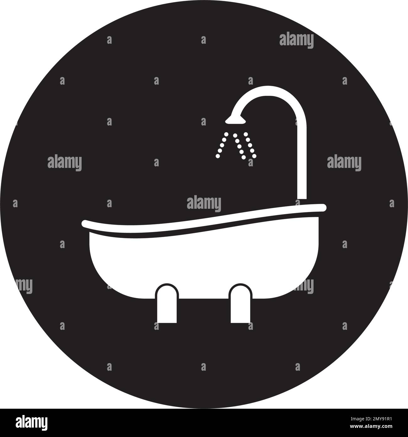 bathtub logo vector design illustration Stock Vector Image & Art - Alamy