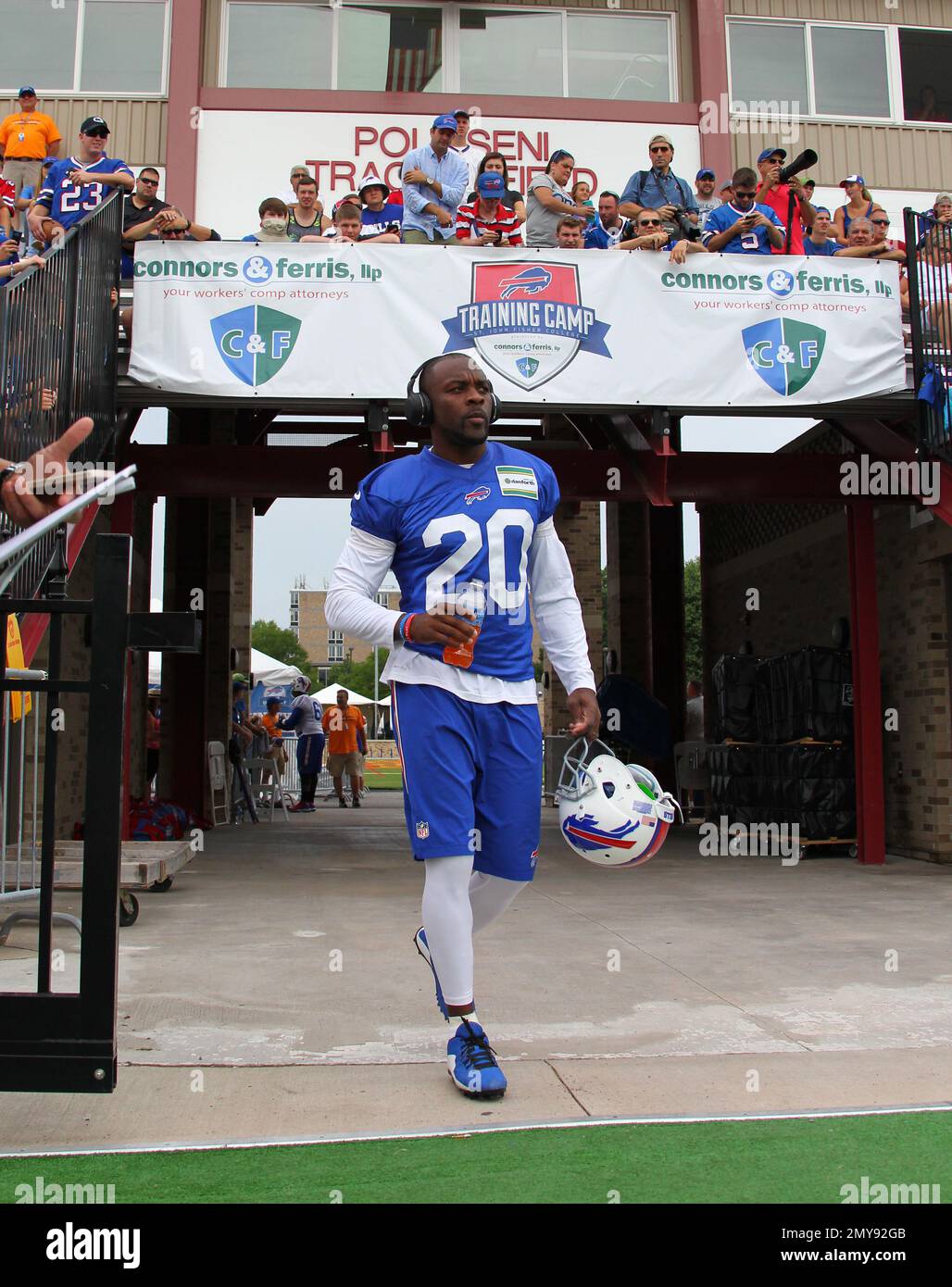 Buffalo Bills free safety Corey Graham (20) walks to the field during ...