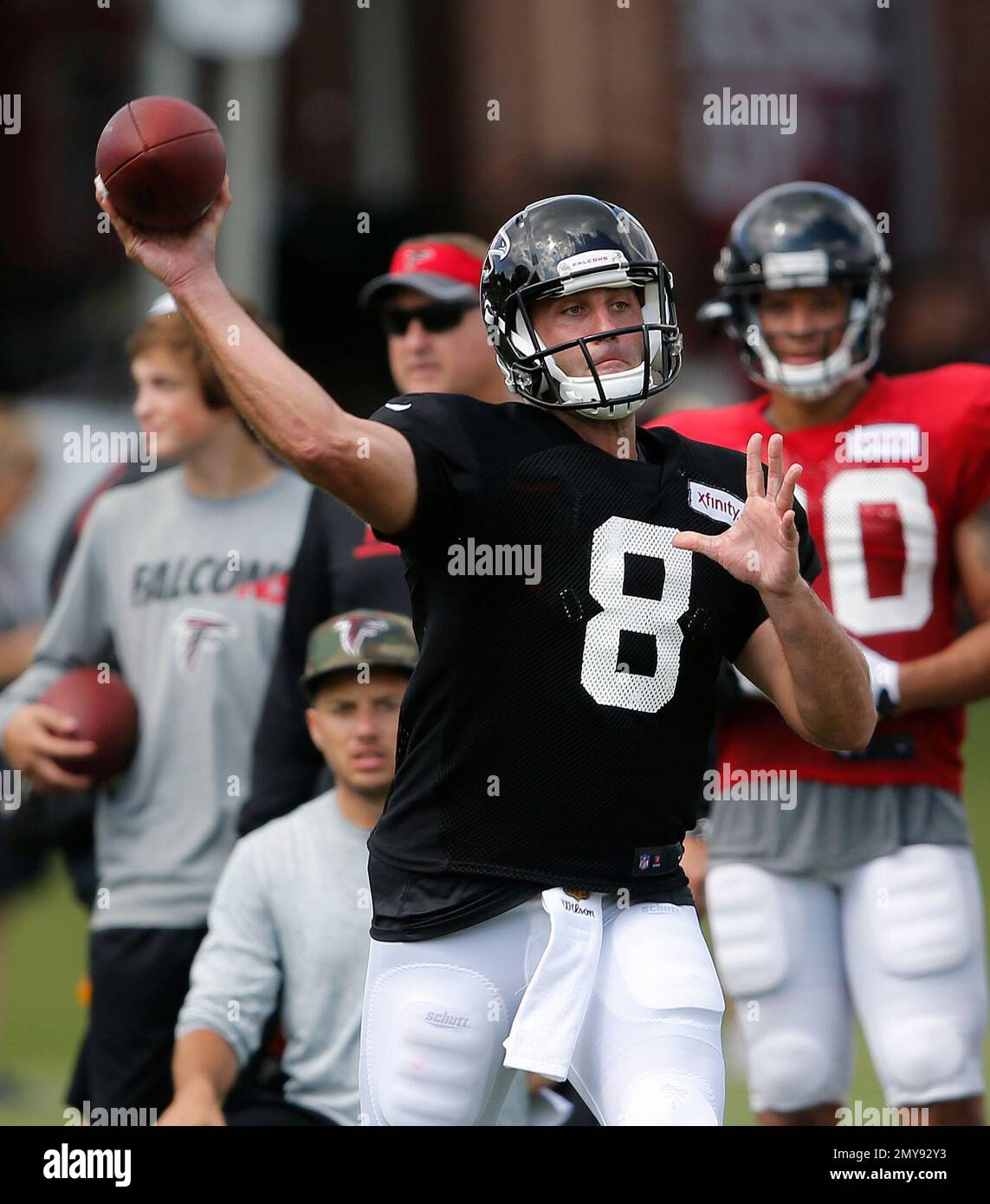 Atlanta Falcons quarterback Matt Schaub (8) is shown during an NFL ...