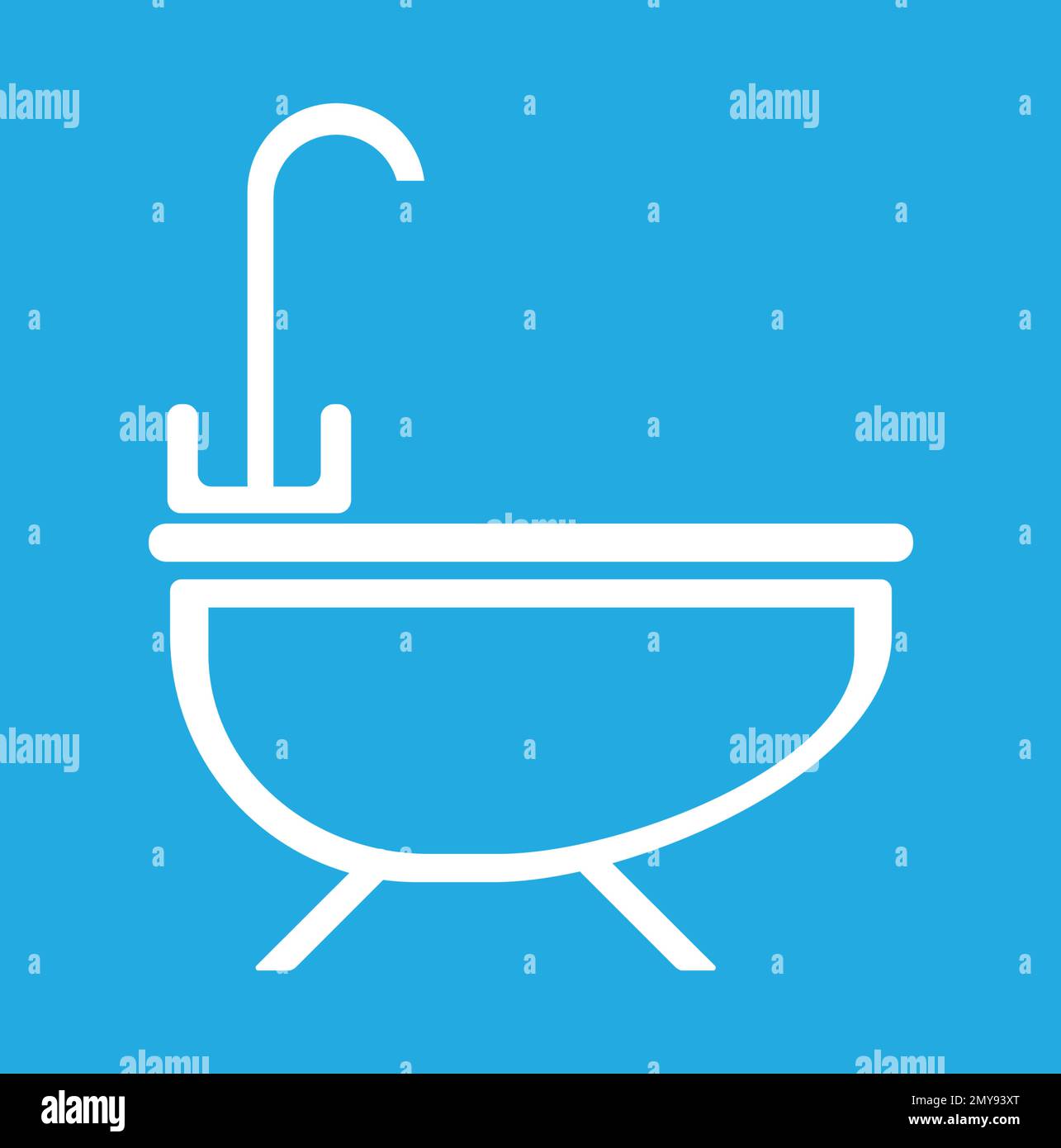 bathtub logo vector design illustration Stock Vector Image & Art - Alamy