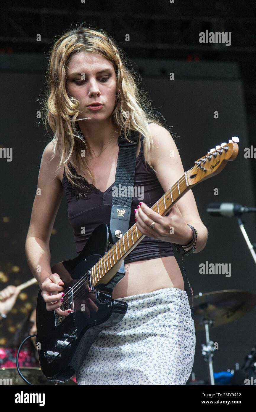 Ellie Rowsell of Wolf Alice performs on day 2 of Lollapalooza on Friday ...