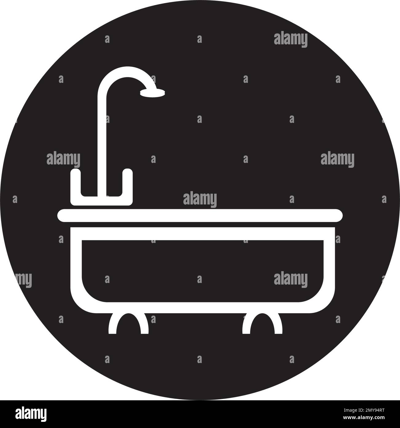 bathtub logo vector design illustration Stock Vector Image & Art - Alamy