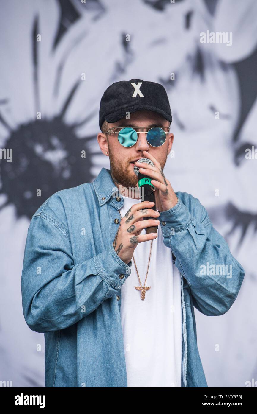 Mac Miller performs on day 2 of Lollapalooza on Friday, July 29, 2016 ...