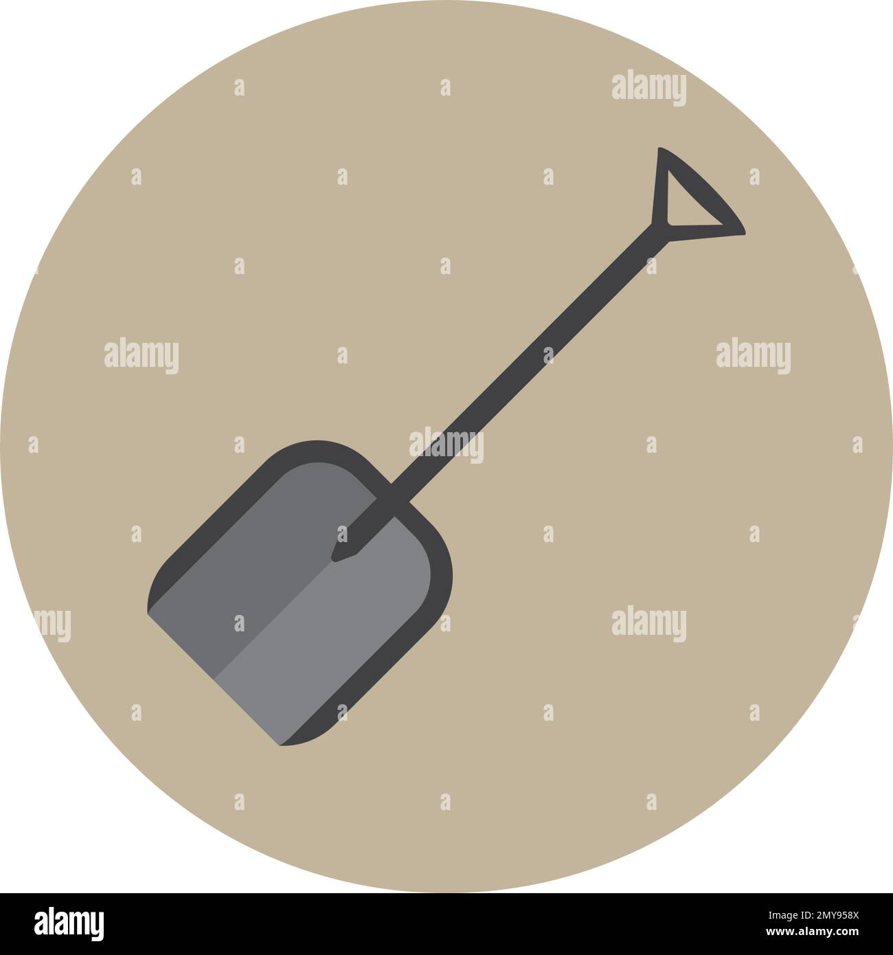 Hoe cartoon illustration hi-res stock photography and images - Alamy