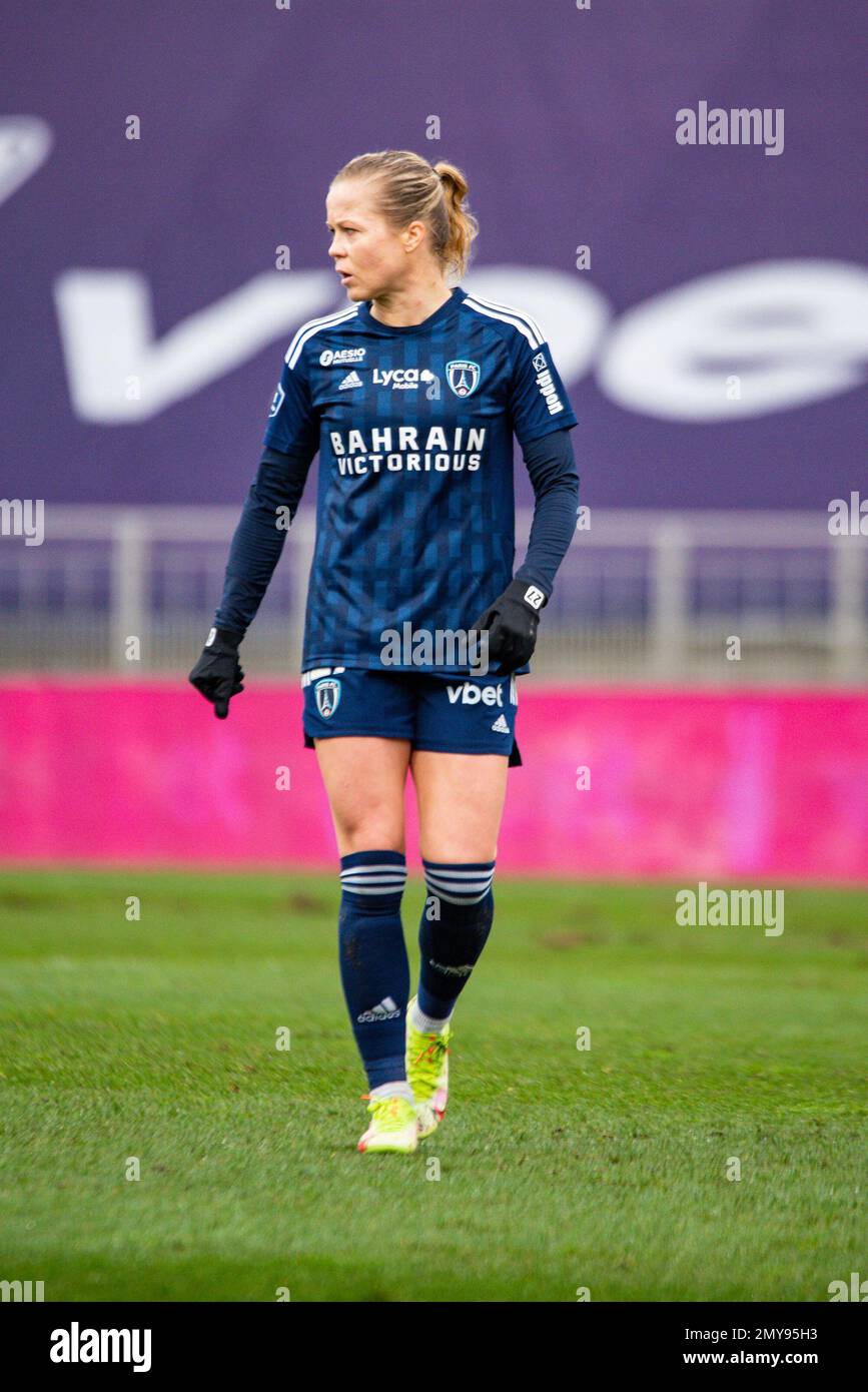 Julie Soyer of Paris FC during the Women's French championship, D1 ...