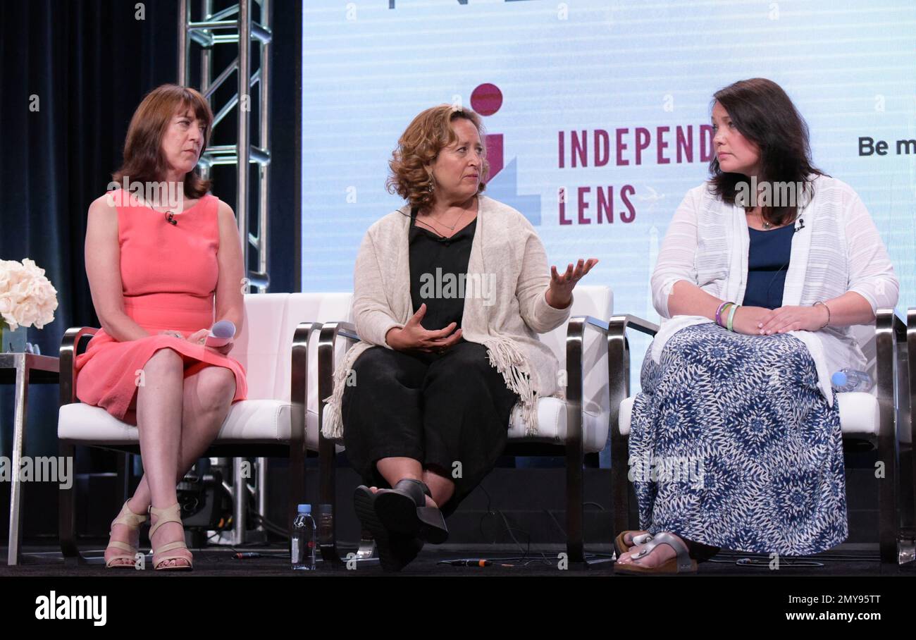 Series executive producer Lois Vossen, from left, producer/director Kim ...