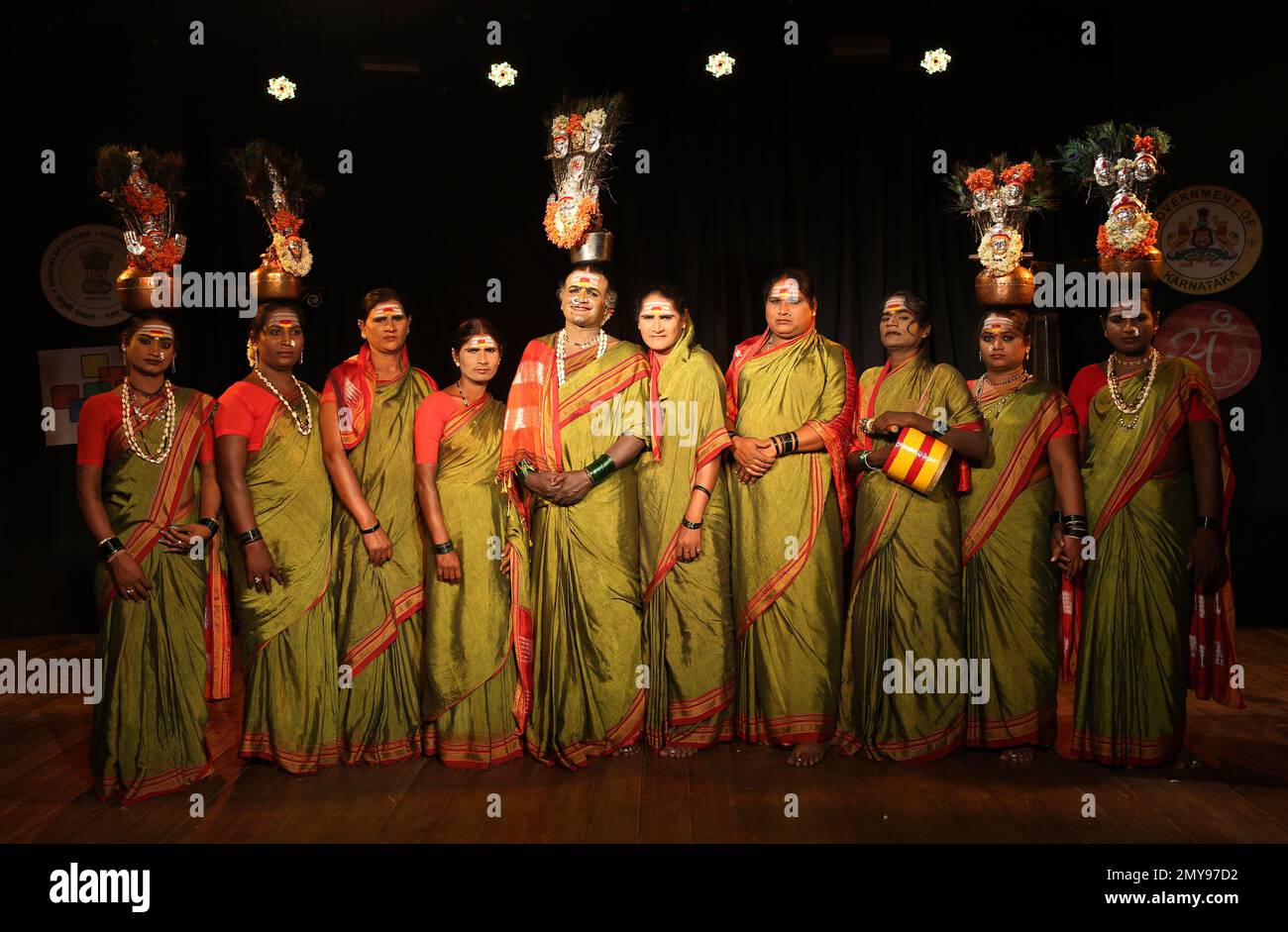 Indian transgenders carry vessels with images of Hindu goddess Renuka ...