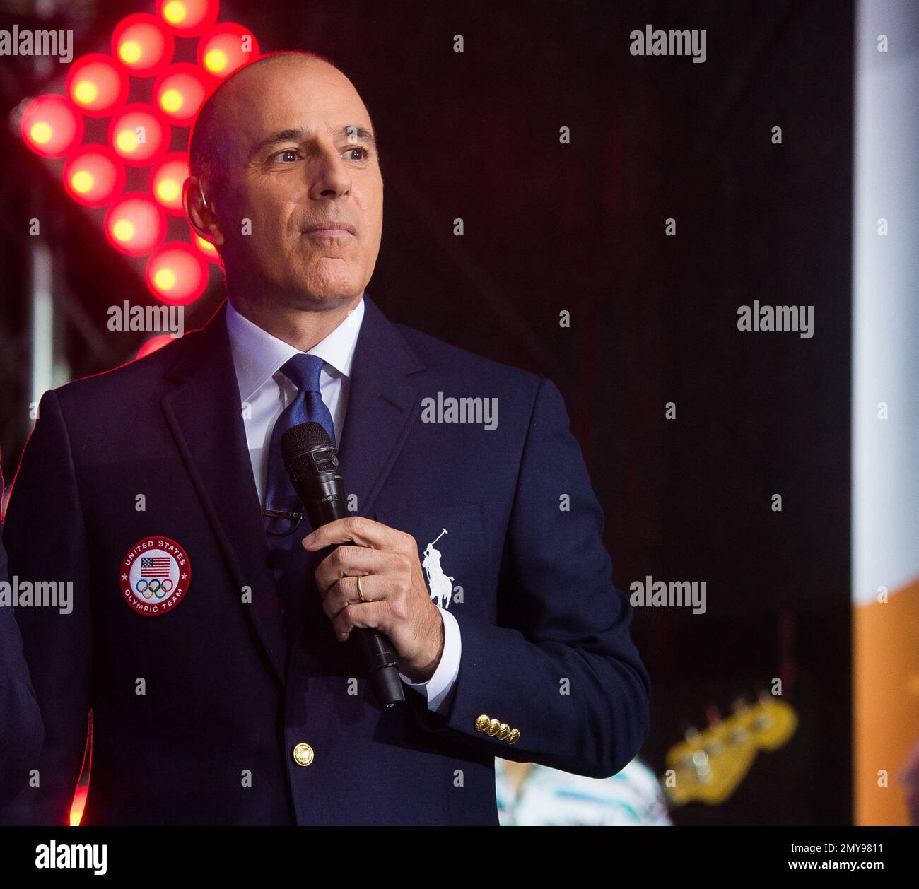 Matt Lauer appears on NBC's "Today" show at Rockefeller Plaza on Friday ...