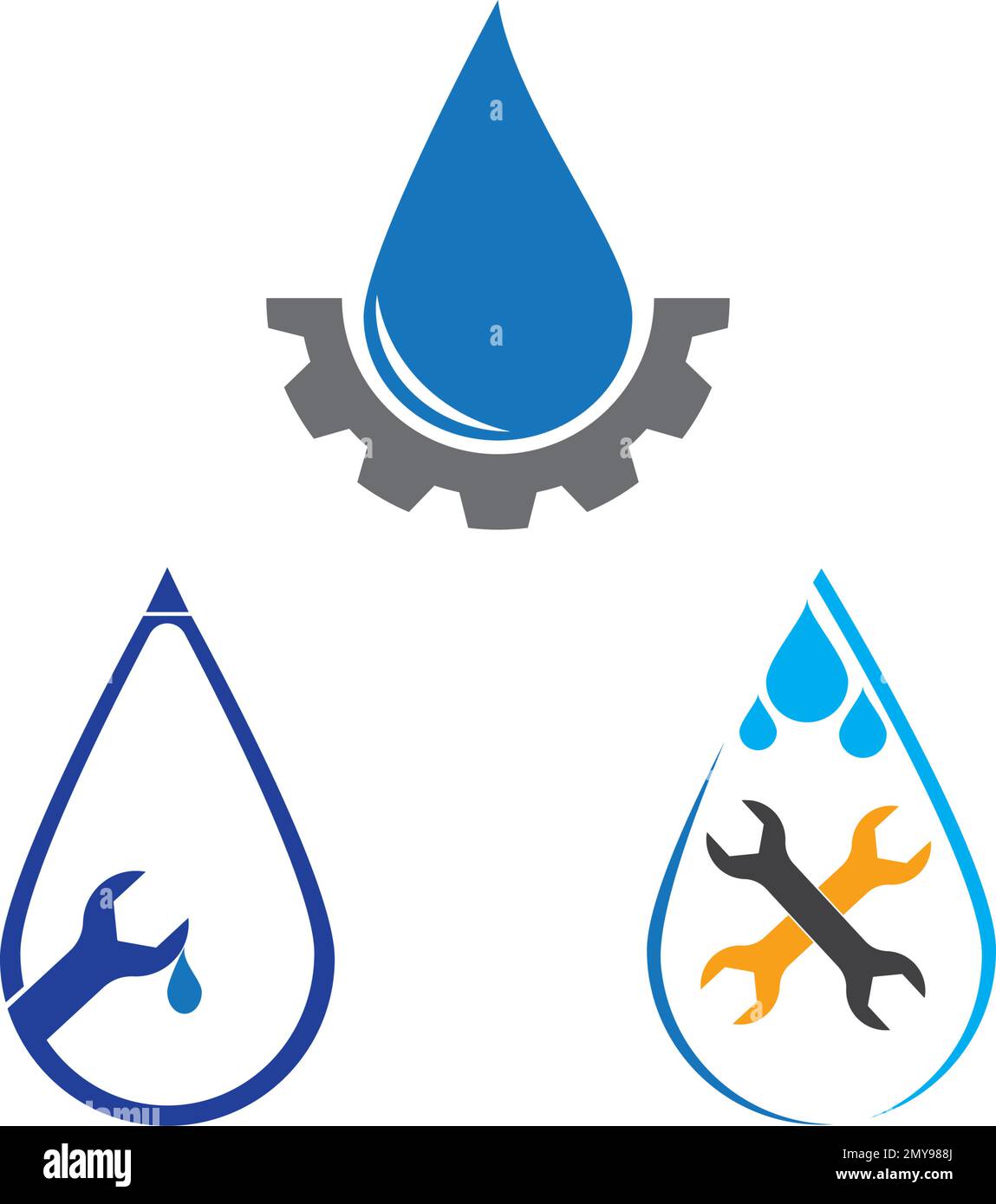 Plumbing logo vector design illustration template Stock Vector Image ...