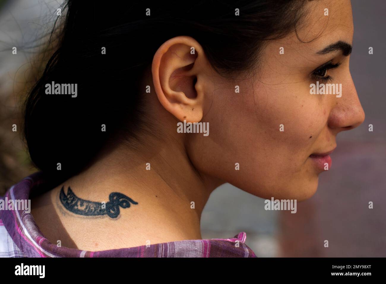 In this Wednesday, May 25, 2016 photo, Farah Najm, 21, an aviation ...