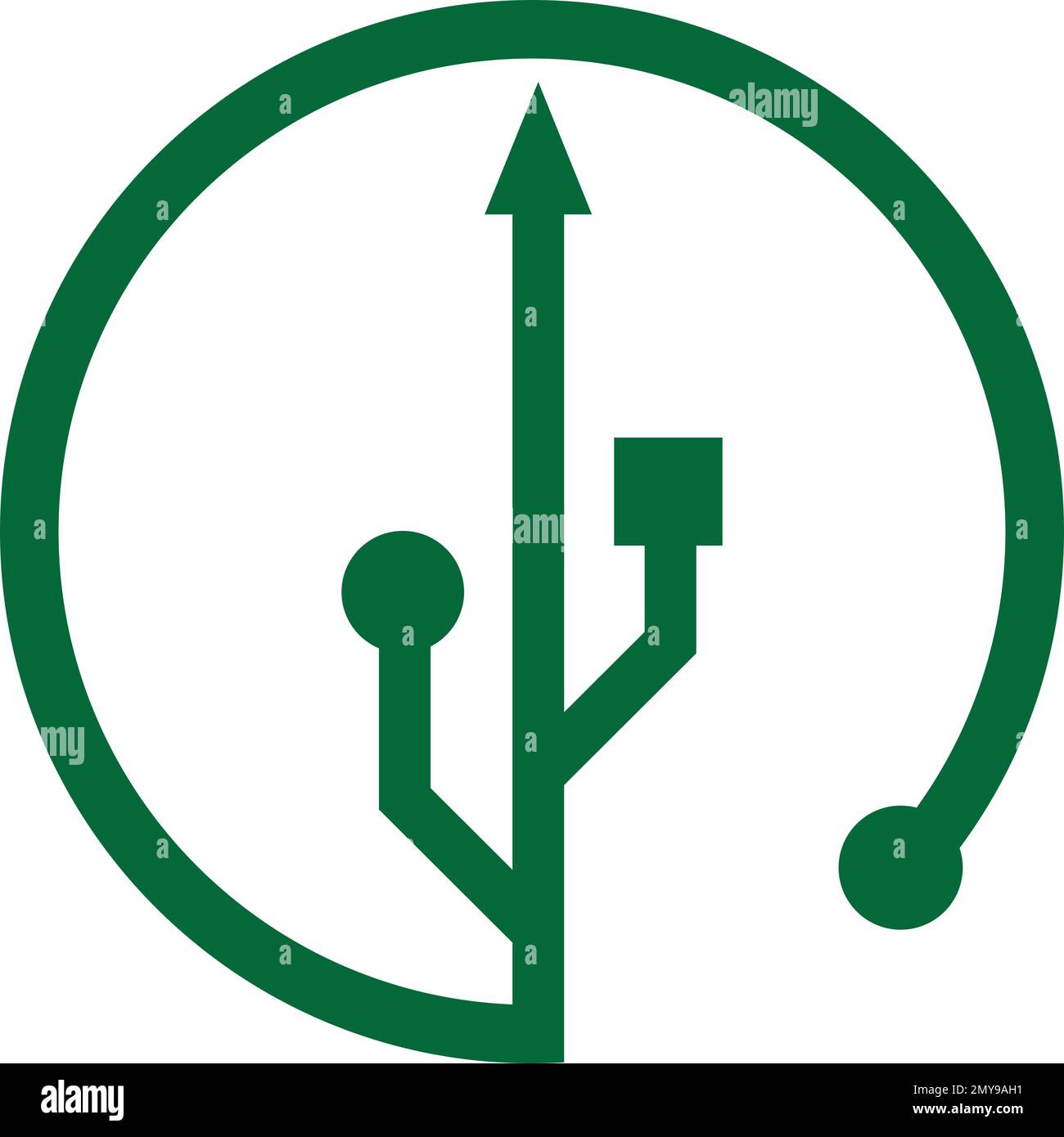 USB data transfer logo vector template Stock Vector Image & Art - Alamy