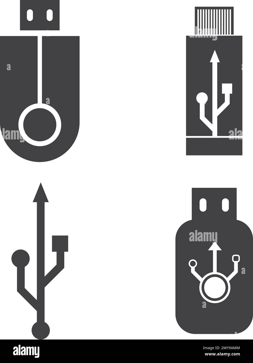 USB data transfer logo vector template Stock Vector Image & Art - Alamy