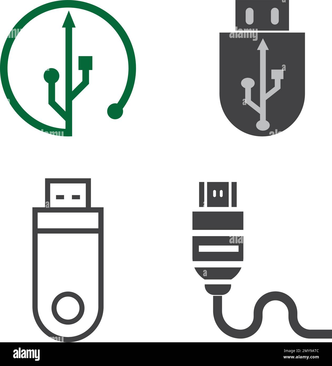 USB data transfer logo vector template Stock Vector Image & Art - Alamy