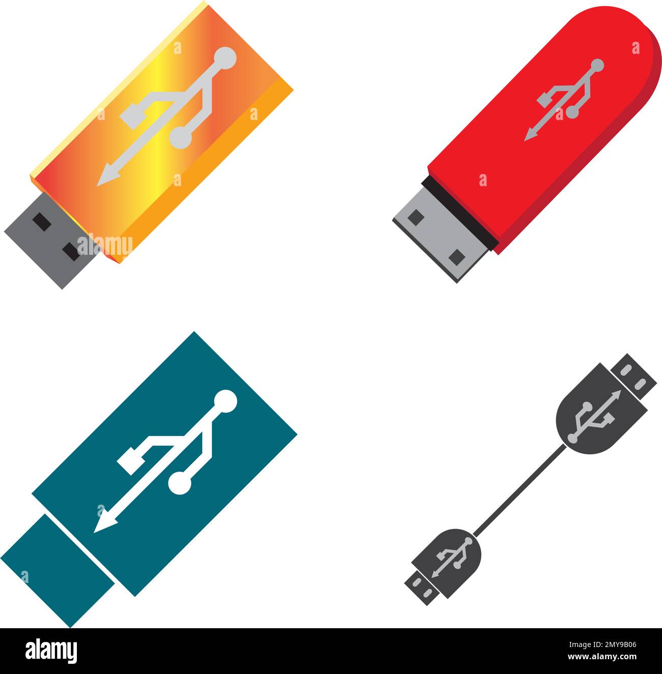 USB data transfer logo vector template Stock Vector Image & Art - Alamy