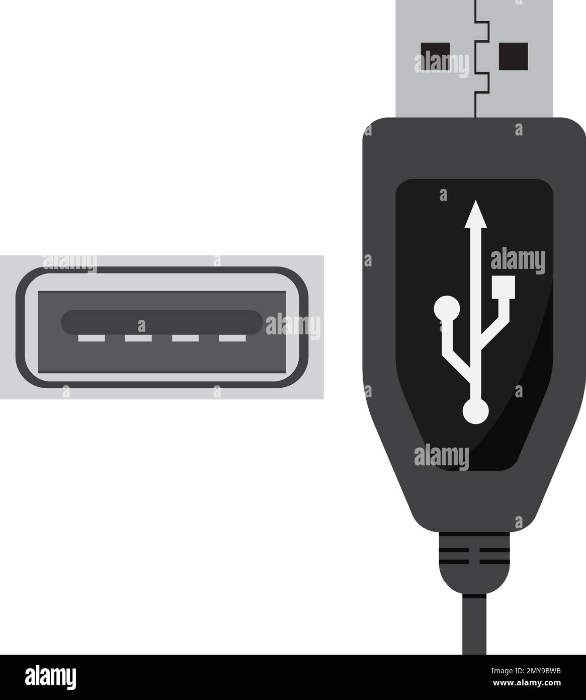 USB data transfer logo vector template Stock Vector Image & Art - Alamy