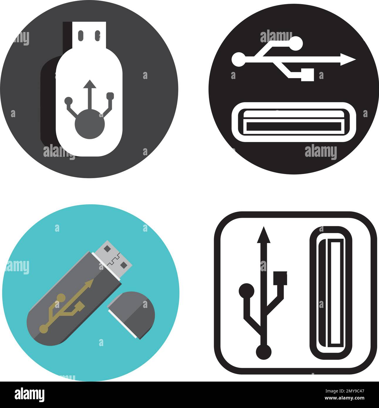 USB data transfer logo vector template Stock Vector Image & Art - Alamy