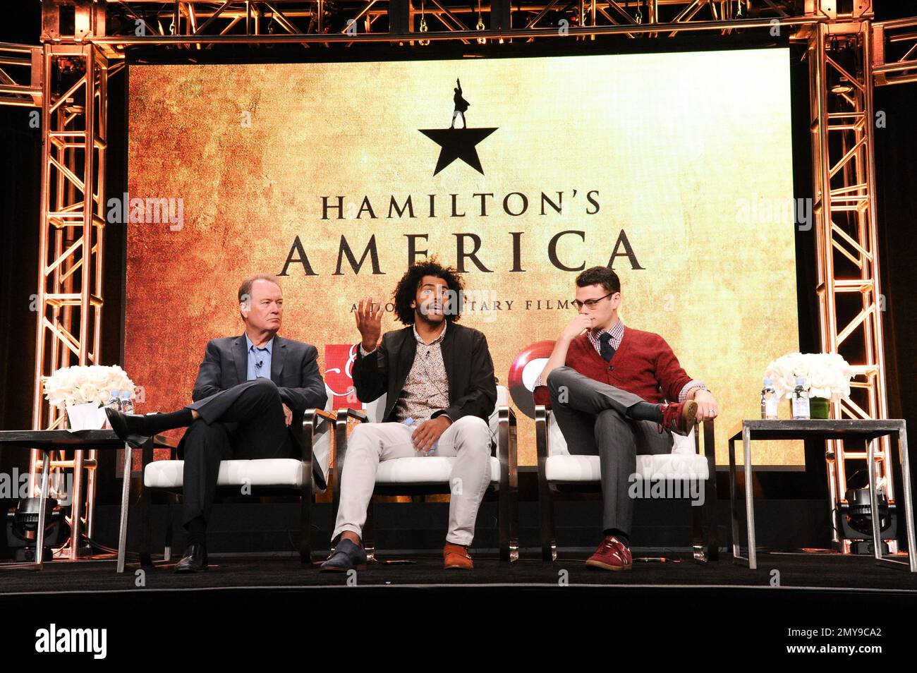 David Horn, from left, Daveed Diggs and Alex Horwitz participate in the ...