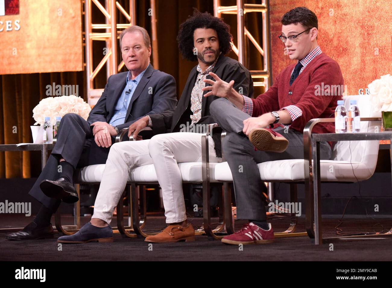 David Horn, from left, Daveed Diggs and Alex Horwitz participate in the ...