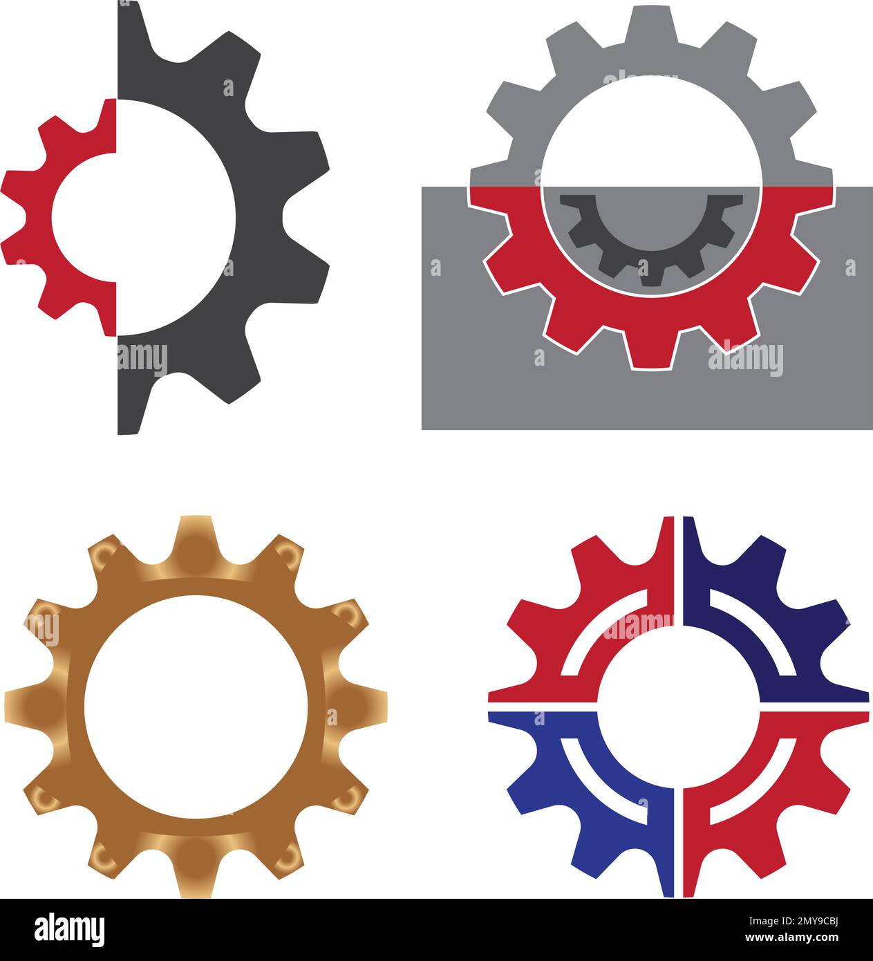 Gear Logo Template vector icon illustration design Stock Vector Image ...