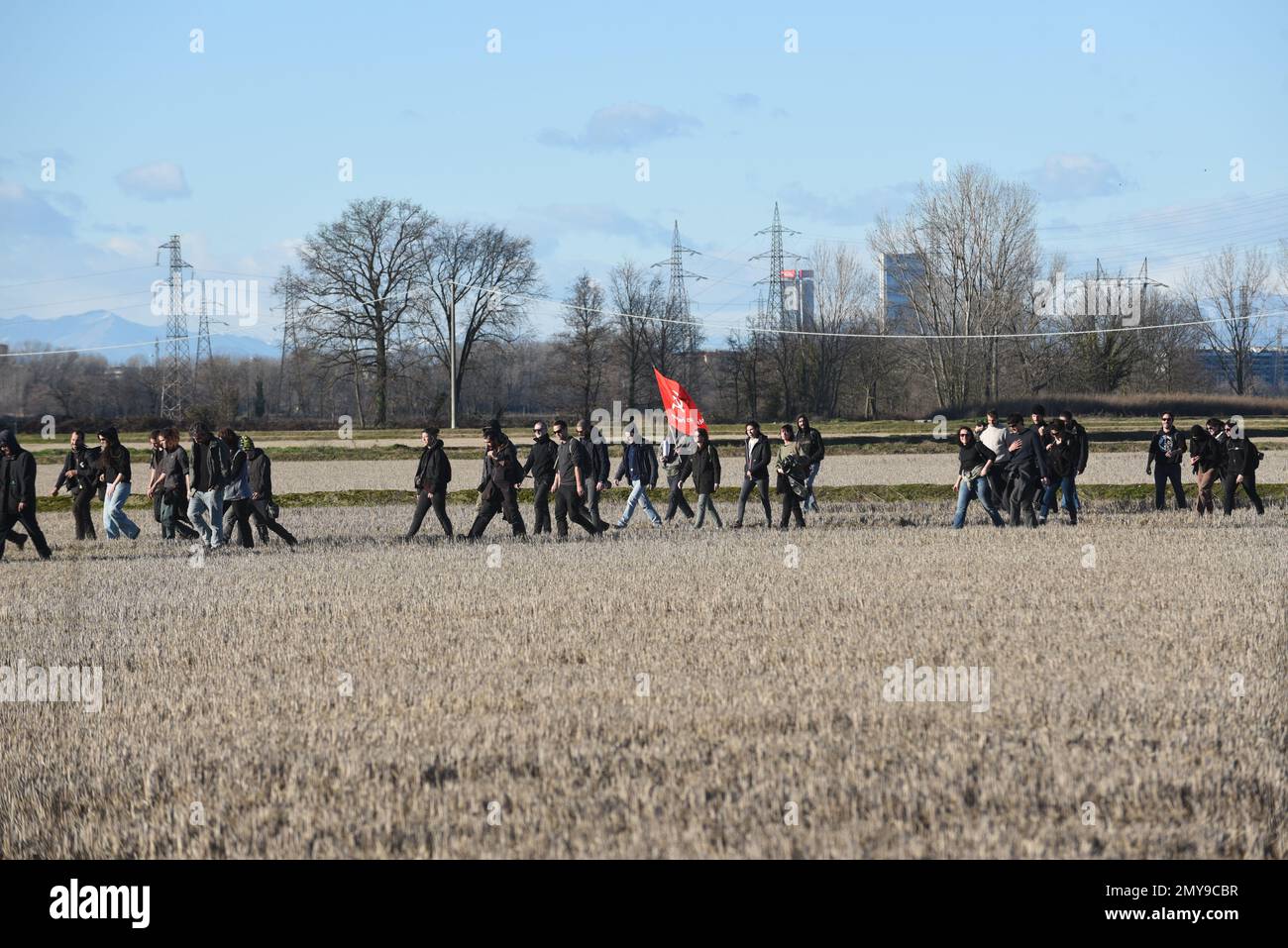 Milan, Italy. 4th Feb, 2023. Participants in the garrison approach the ...