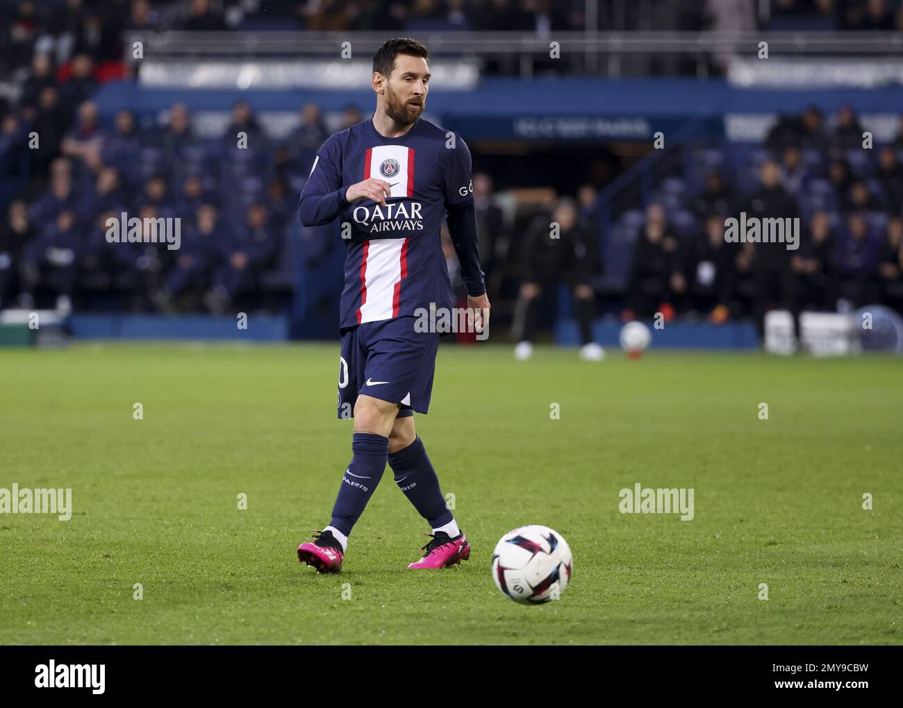 Lionel Messi of PSG during the French championship Ligue 1 football ...