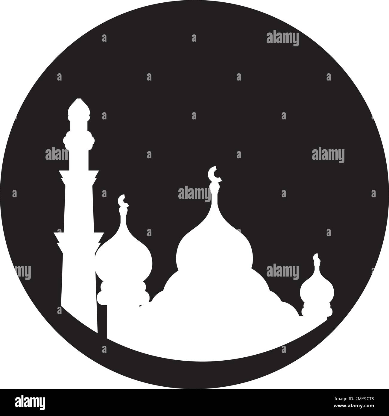 Mosque logo vector Illustration design template Stock Vector Image ...