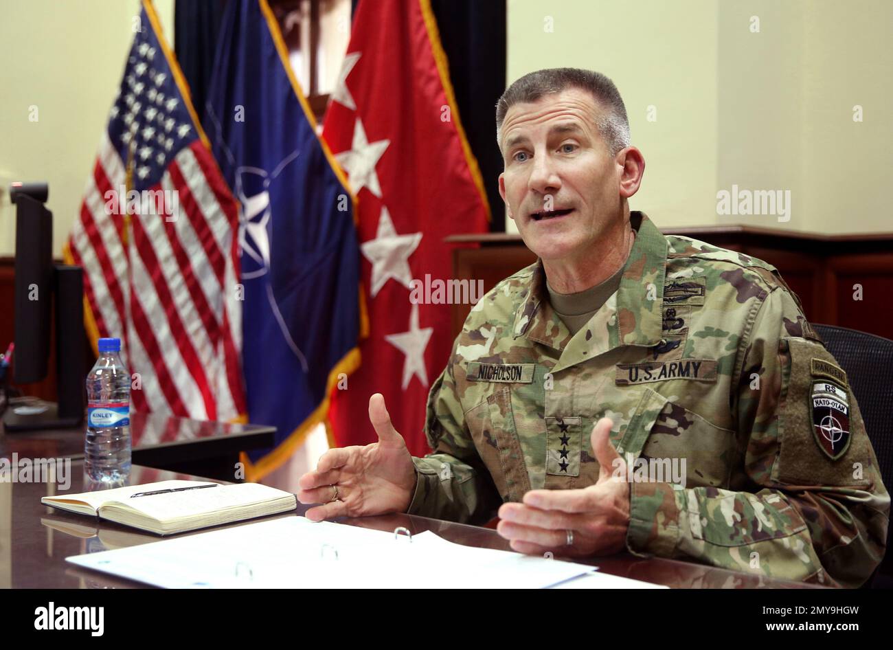 Head of NATO and U.S. forces in Afghanistan, U.S. Army Gen. John W ...