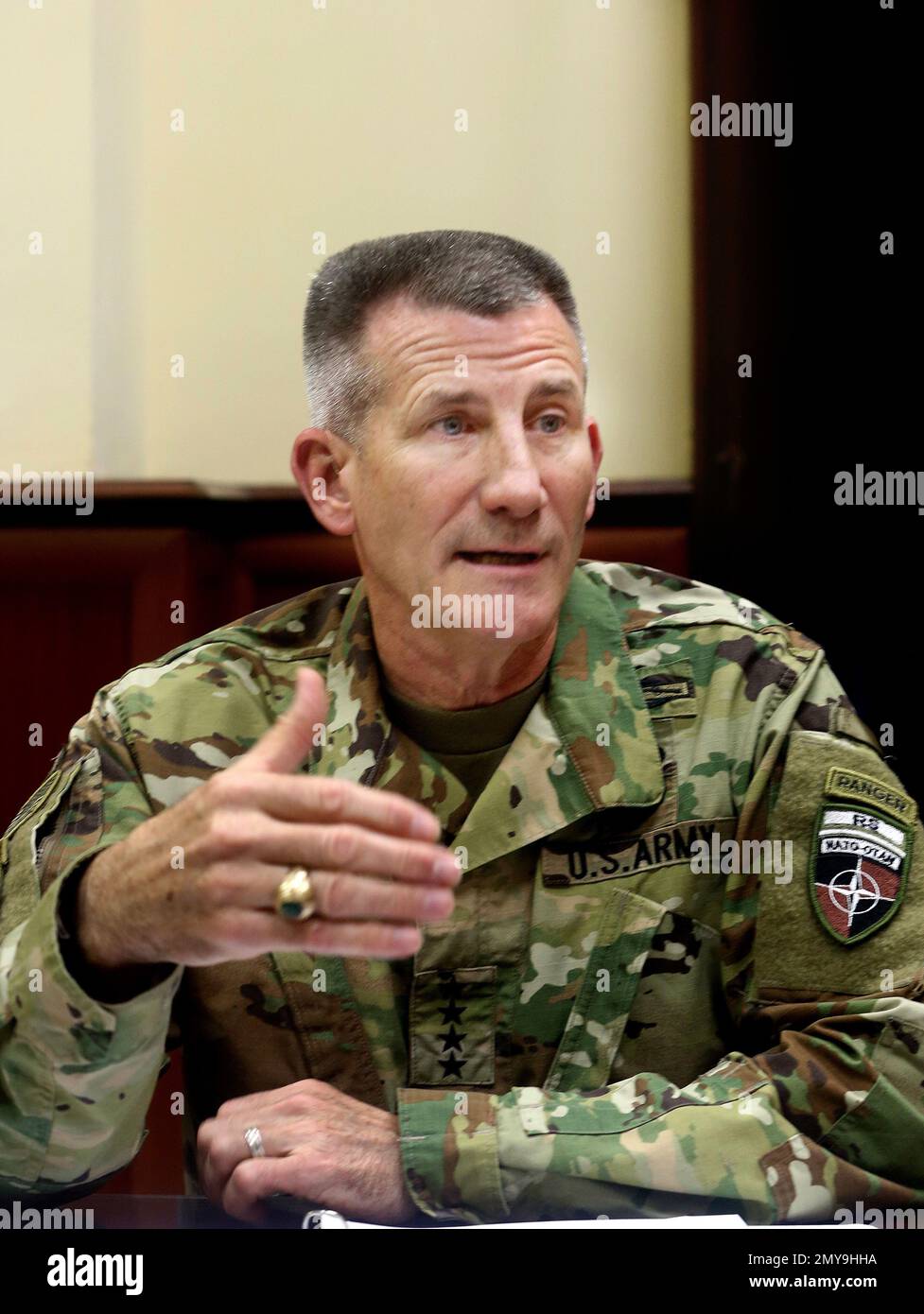 Head of NATO and U.S. forces in Afghanistan, U.S. Army Gen. John W ...