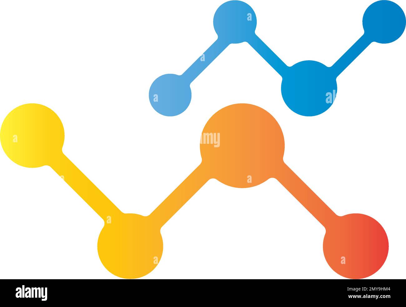 Molecule logo vector illustration design template Stock Vector Image ...