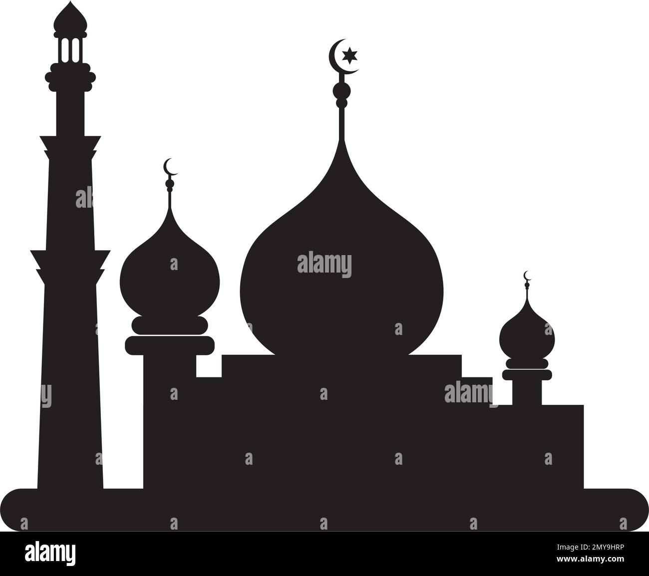 Mosque logo vector Illustration design template Stock Vector Image ...