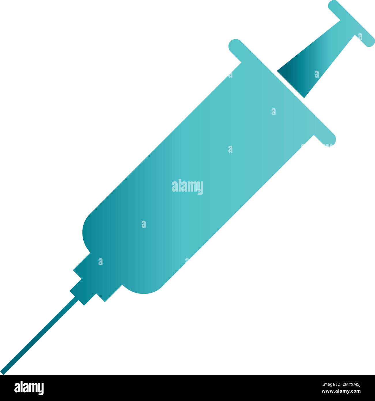 Vaccination linear icon. Syringe with vial. Common cold prevention ...