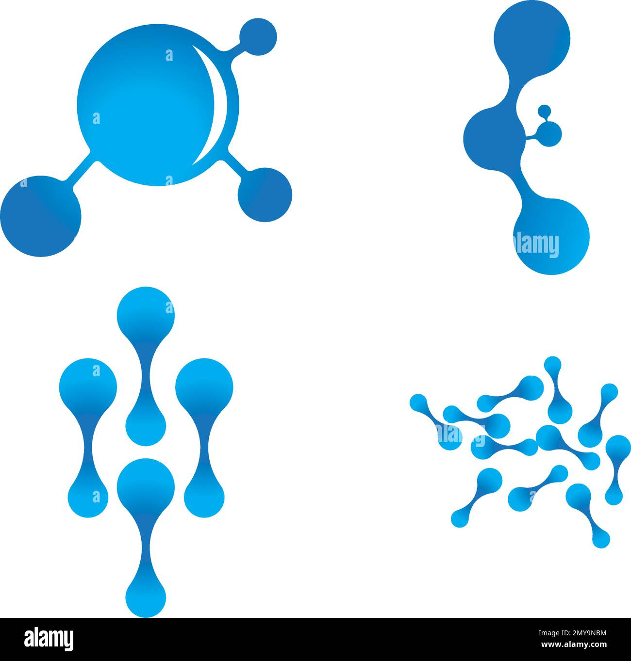 Molecule logo vector illustration design template Stock Vector Image ...