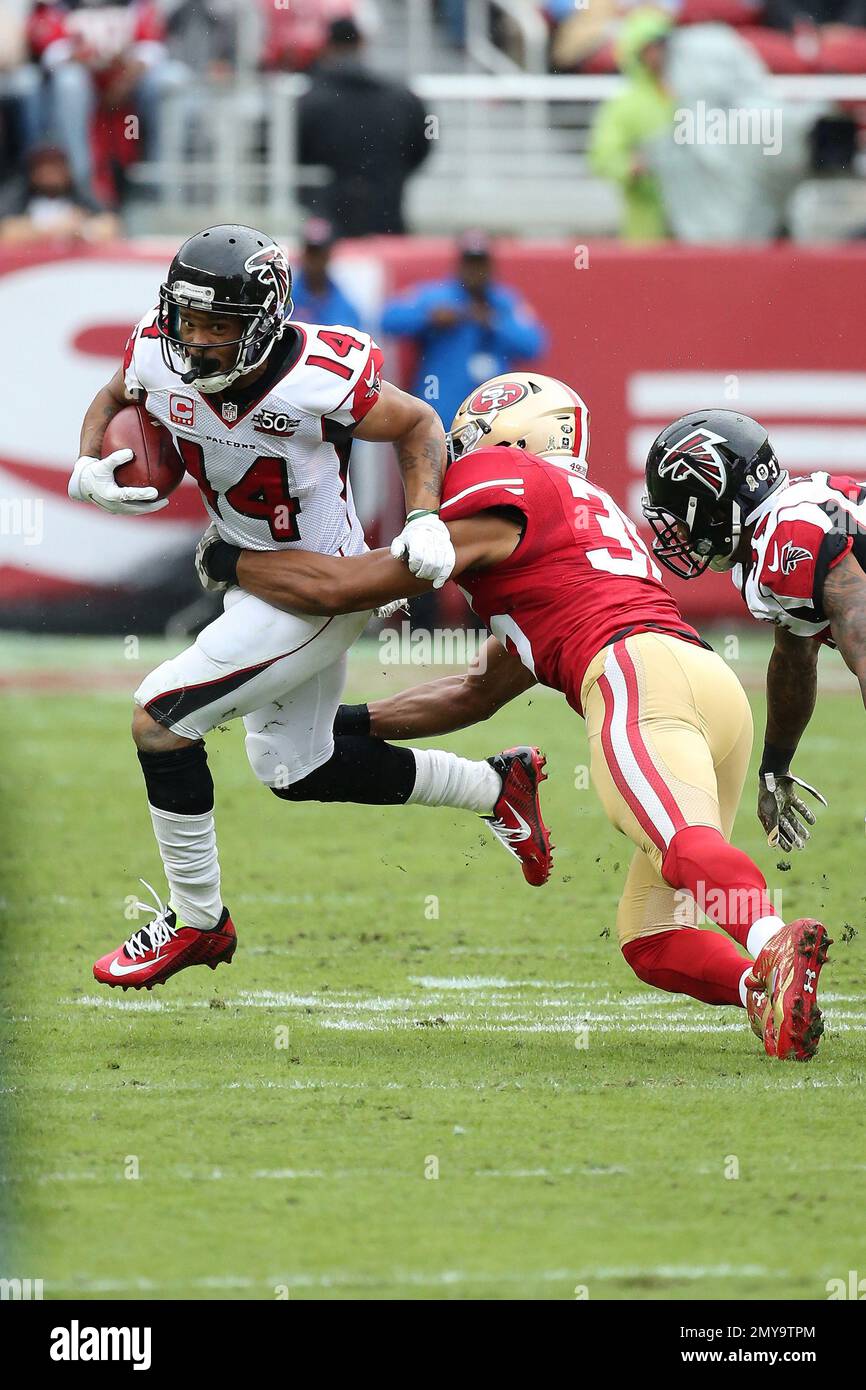 Atlanta Falcons wide receiver Eric Weems #14 during an NFL game against ...