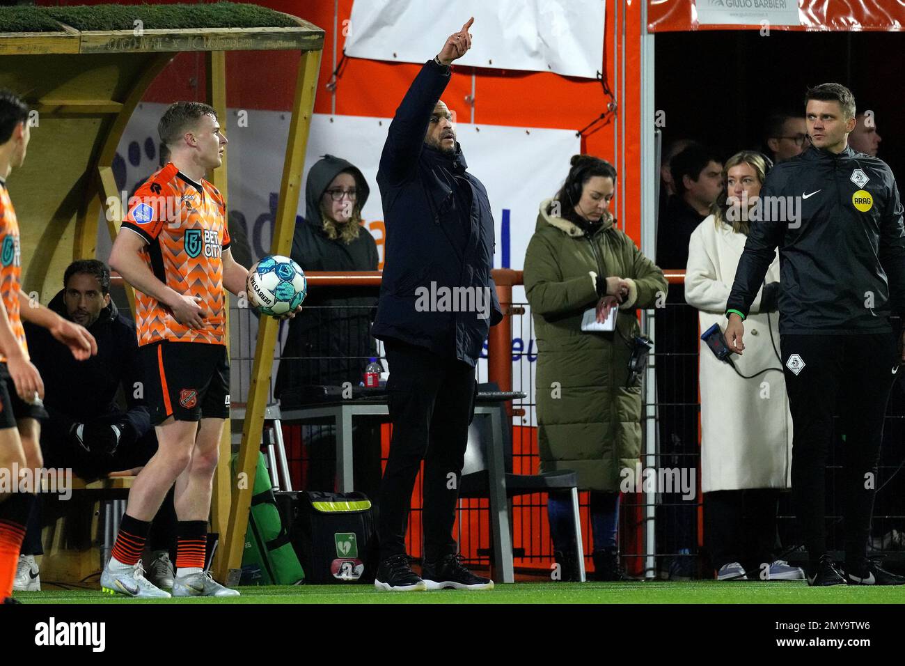 VOLENDAM - AZ Alkmaar coach Pascal Jansen during the Dutch premier ...