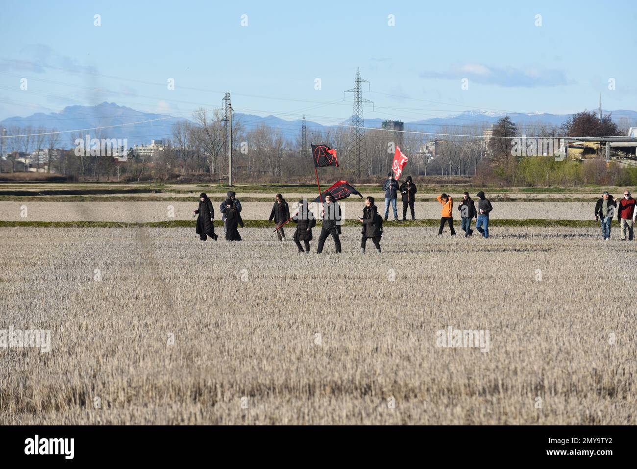 Milan, Italy. 4th Feb, 2023. Participants in the garrison approach the ...