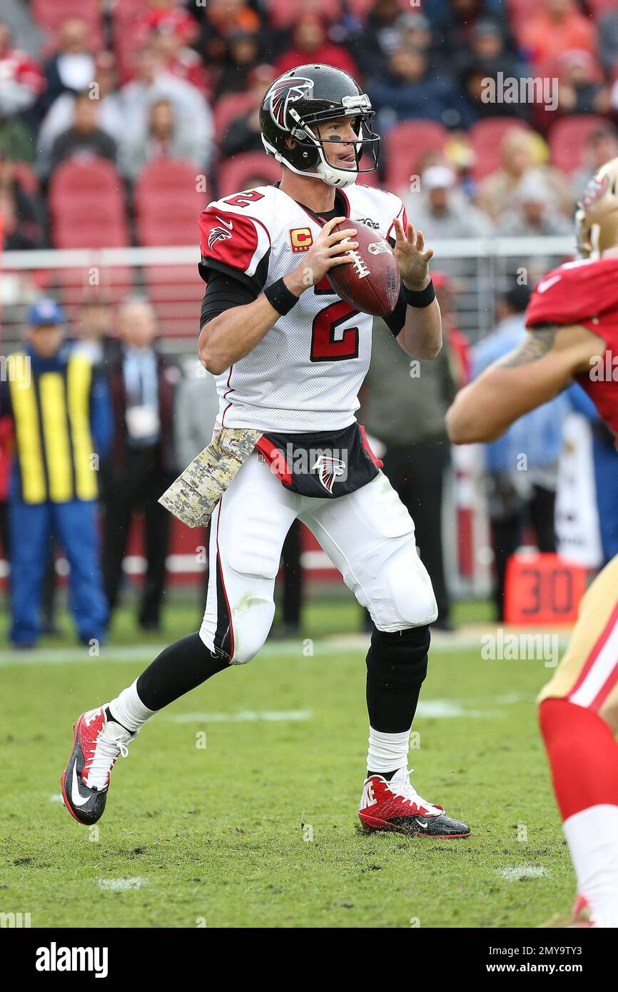 Atlanta Falcons quarterback Matt Ryan #2 during an NFL game against the ...