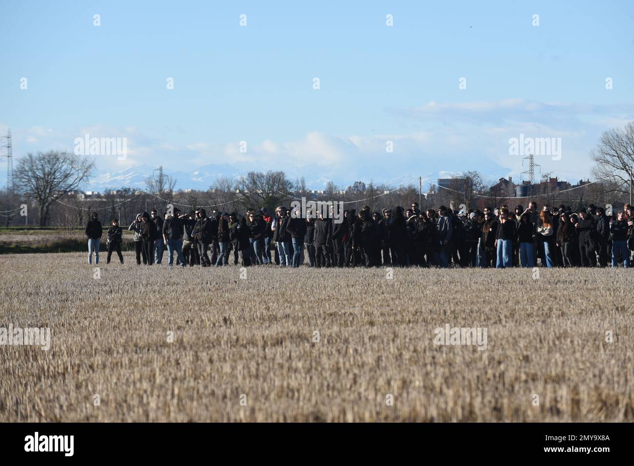 April 4, 2023, Milan, Italy: Participants in the garrison approach the ...