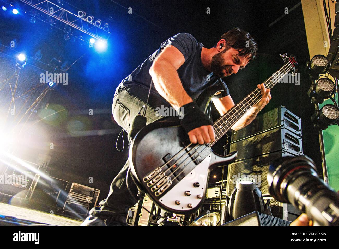 Dean Bernardini of Chevelle seen at PNC Pavillion at Riverbend on ...